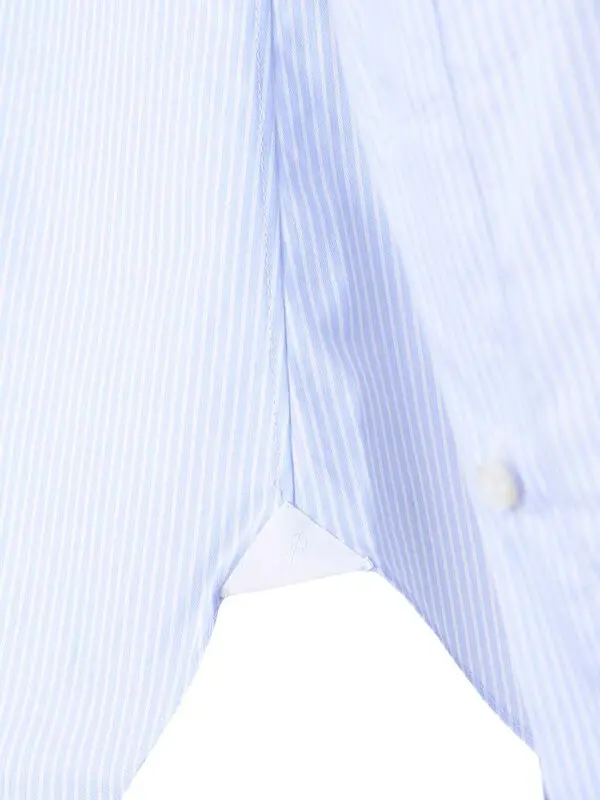 BARBA NAPOLI Pinstriped Straight-hem Shirt