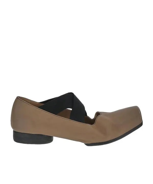 UMA WANG Square-toed Flats With Elastic Detail