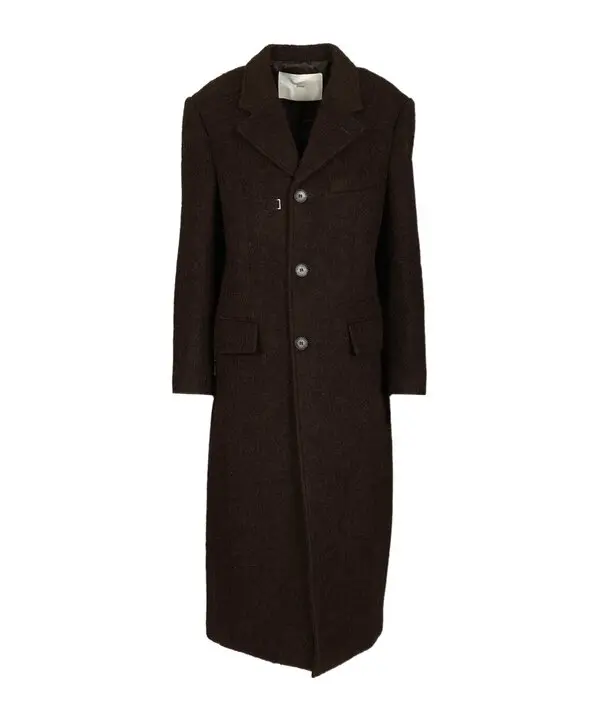 DUNST Boucle 3-button Long Coat