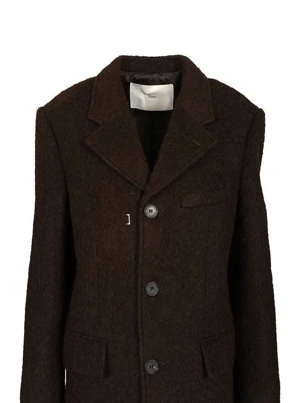 DUNST Boucle 3-button Long Coat