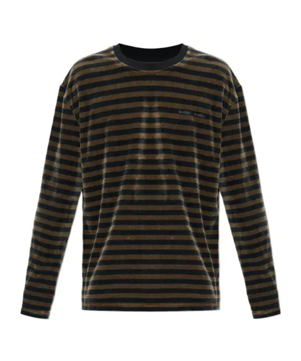 SAMSOE SAMSOE Striped Long-sleeved T-shirt