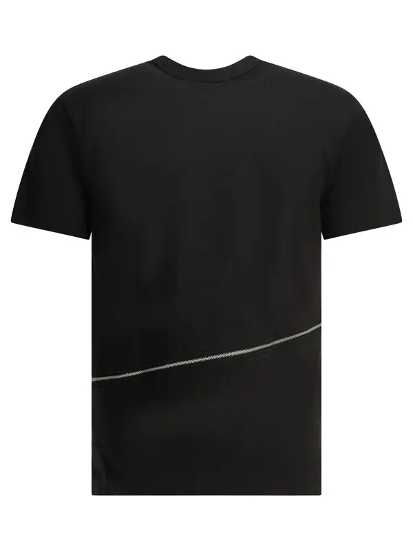 Comme Des Garçons Zip-detail Round Neck T-shirt