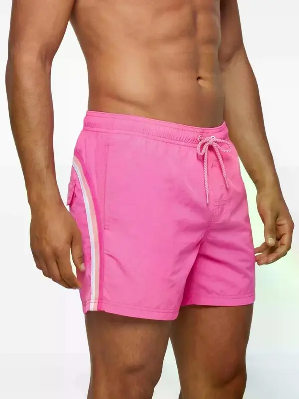 Sundek Stripe Detail Drawstring Swim Shorts