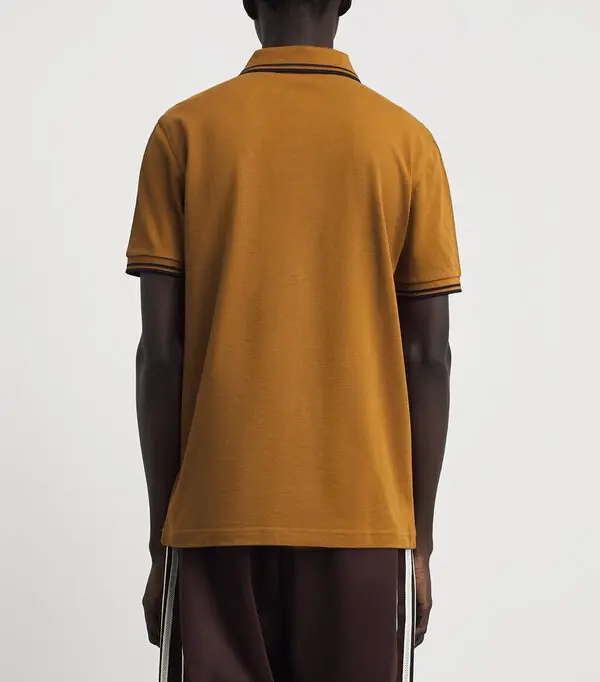 Fred Perry Cotton Twin Tipped Polo Shirt - Brown