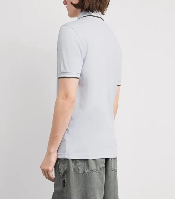 Fred Perry Cotton Twin Tipped Polo Shirt - Blue