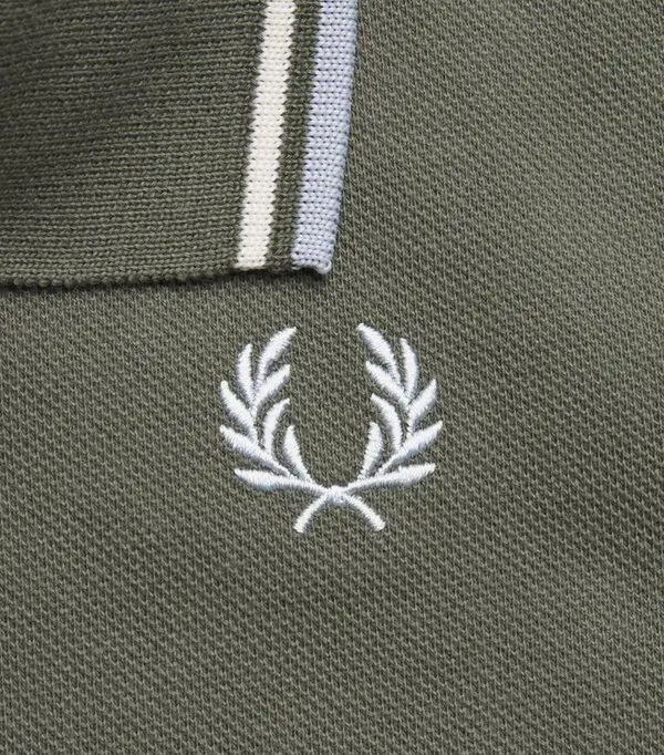 Fred Perry Cotton Twin Tipped Polo Shirt - Green