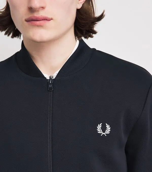 Fred Perry Sporty Stripe Tape Track Jacket - Navy