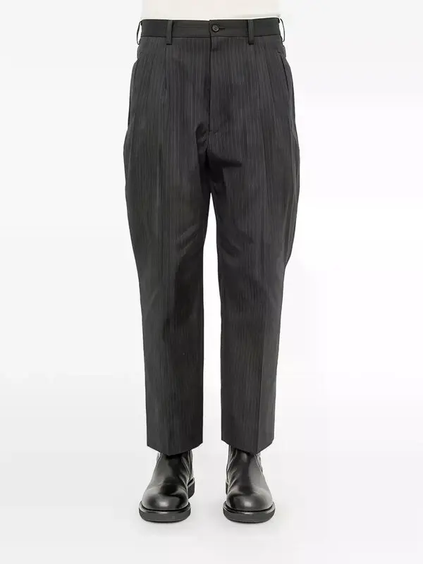 Comme Des Garçons Pinstriped Pleated Trousers