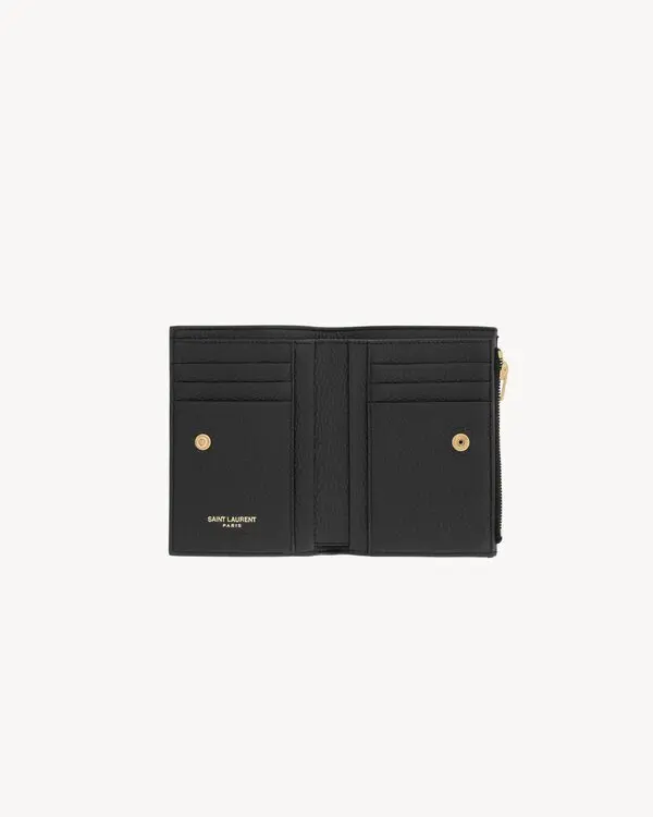 Saint Laurent Tiny Cassandre Bi-fold Wallet