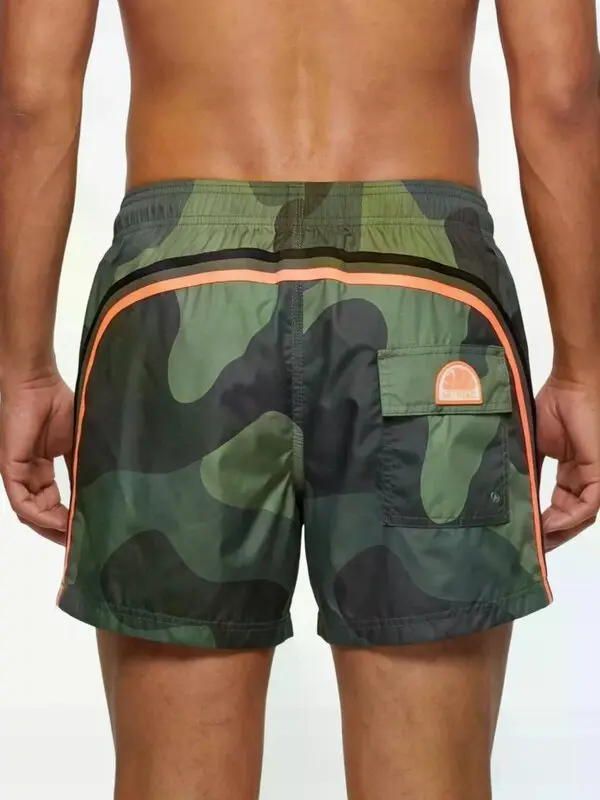 Sundek Camouflage Pattern Swim Shorts