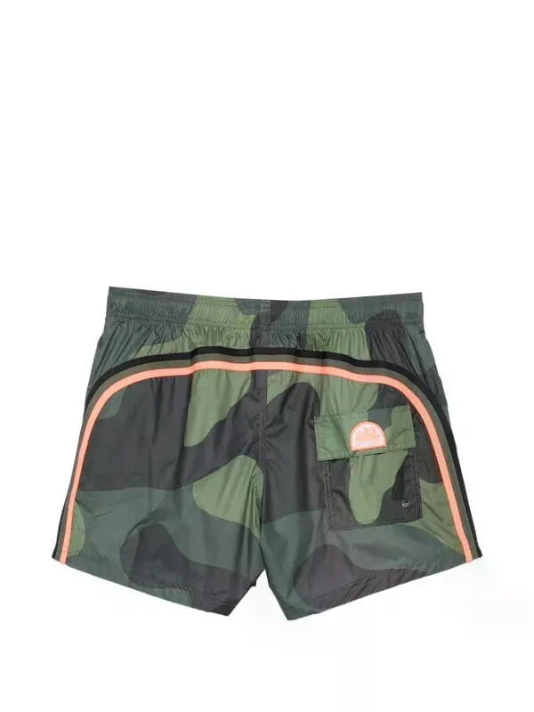 Sundek Camouflage Pattern Swim Shorts