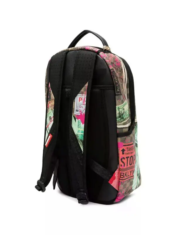 SPRAYGROUND Graphic Print Checkered Backpack