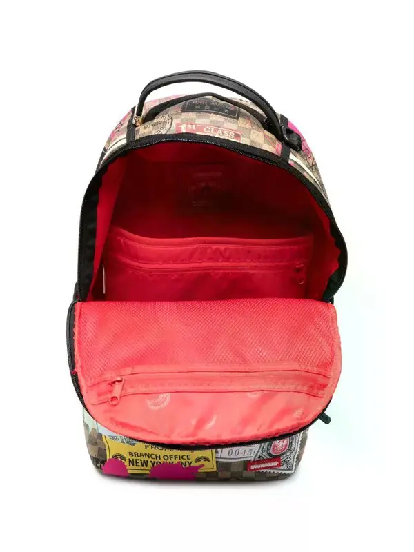 SPRAYGROUND Graphic Print Checkered Backpack