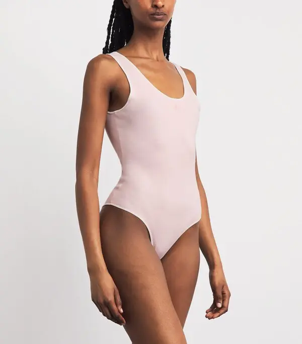 Sandro Knit Scoop-neck Bodysuit - Pink