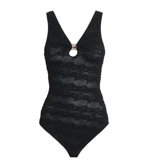 Sandro Textured Keyhole Bodysuit