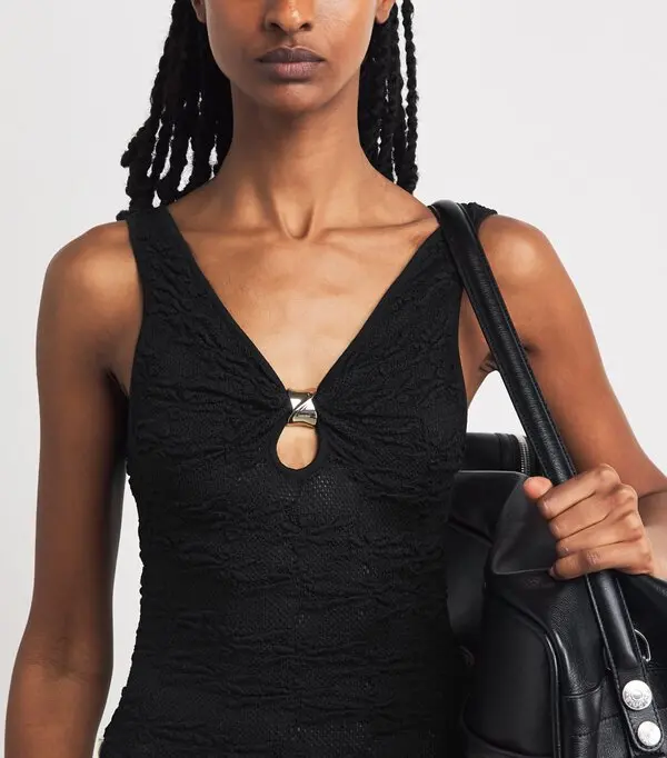 Sandro Textured Keyhole Bodysuit
