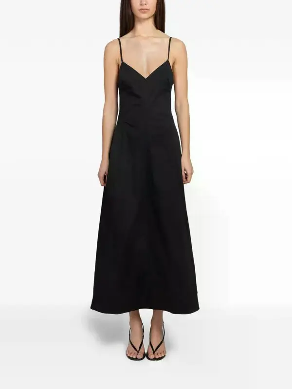 ST. AGNI V-neck Spaghetti Strap Dress