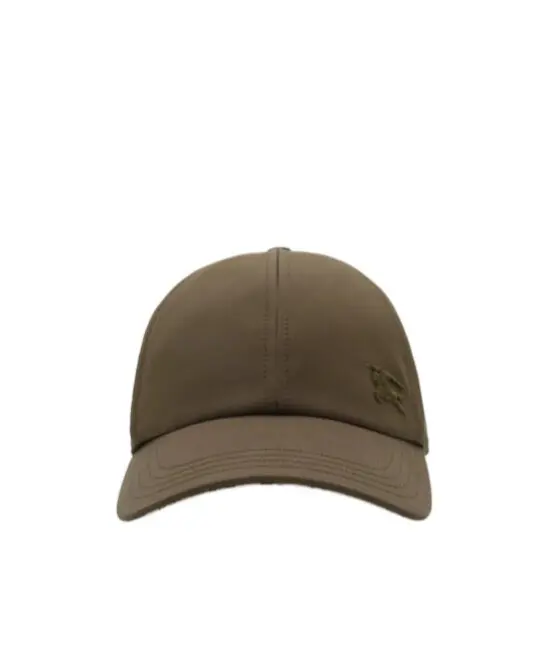 Burberry Gabardine Baseball Cap With Embroidered Equestrian Knight Design