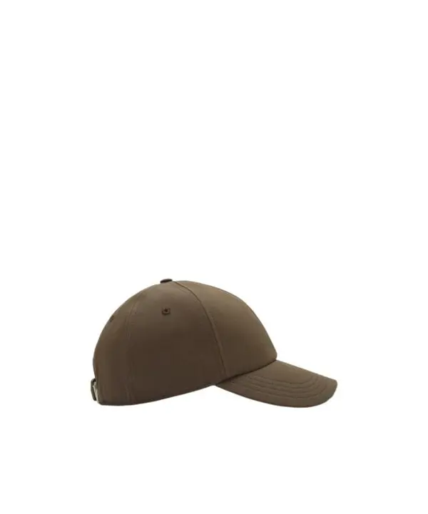 Burberry Gabardine Baseball Cap With Embroidered Equestrian Knight Design