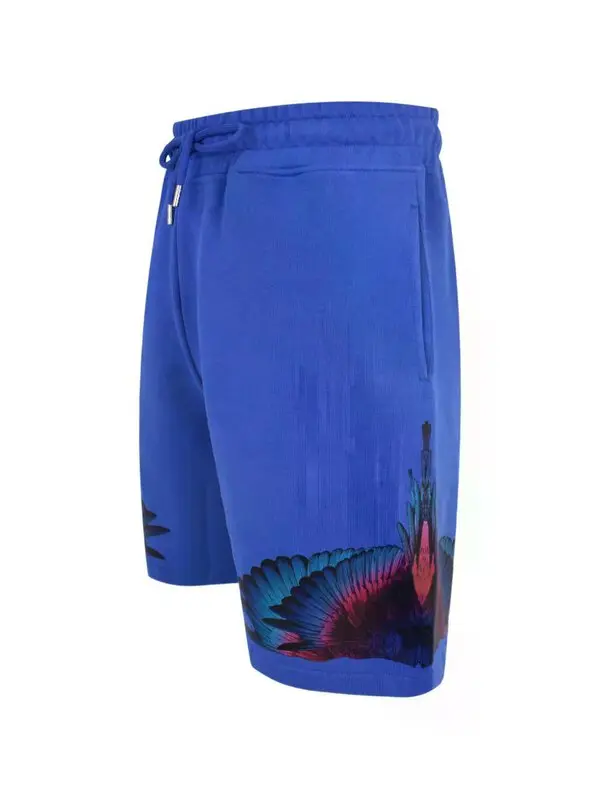 COUNTY OF MILAN Cotton Wings Print Drawstring Shorts