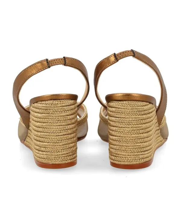 CastaÑer Betty Square-toe Wedge Espadrilles - Green