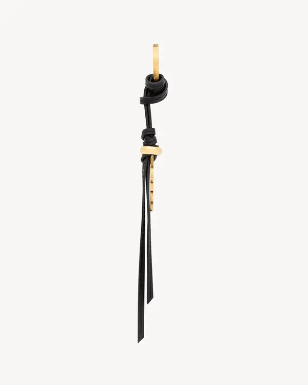 Saint Laurent Cassandre Leather Keyring