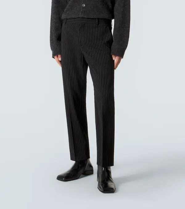 Acne Studios Tailored Pinstripe Straight Leg Trousers