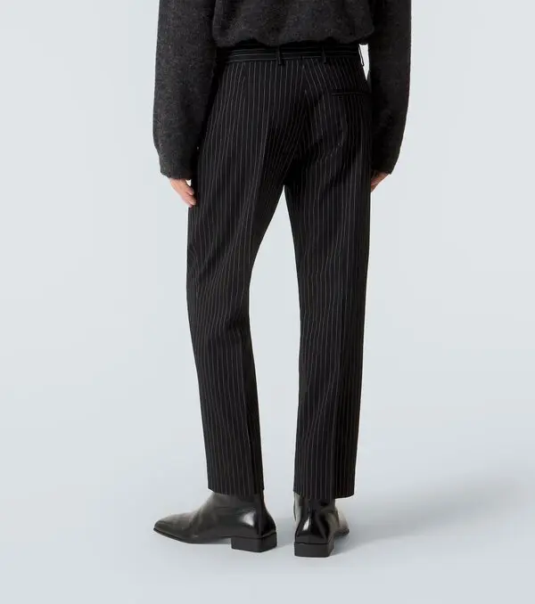 Acne Studios Tailored Pinstripe Straight Leg Trousers