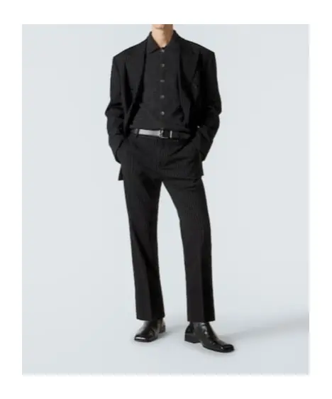 Acne Studios Tailored Pinstripe Straight Leg Trousers