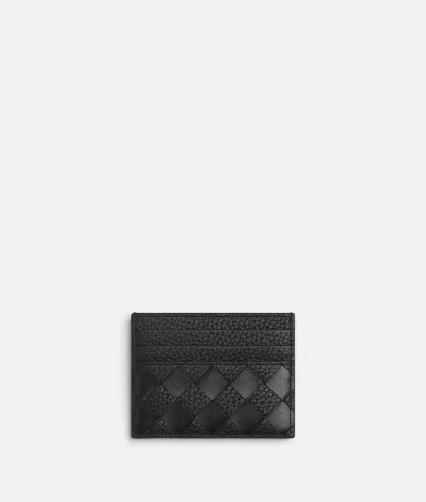 Bottega Veneta Intrecciato Credit Card Case - Black