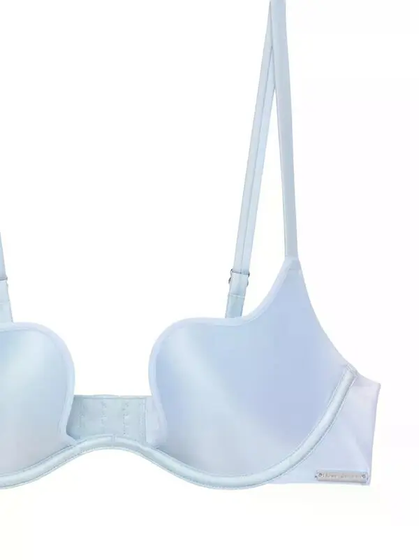 FLEUR DU MAL Le Stretch Gloss Seduce U-plunge Bra - Blue