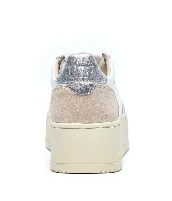 AUTRY Medialist Platform Lace-up Sneakers - Nude