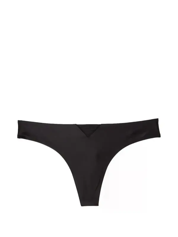 FLEUR DU MAL Le Stretch Gloss Thong - Black