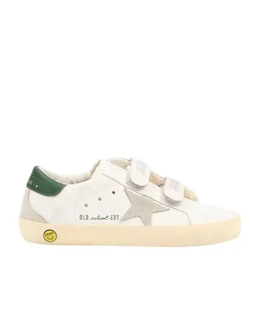GOLDEN GOOSE Old School Touch-strap Sneakers - White