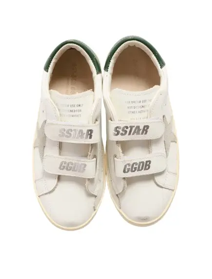 GOLDEN GOOSE Old School Touch-strap Sneakers - White