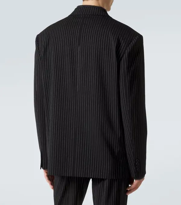 Acne Studios Striped Double-breasted Blazer