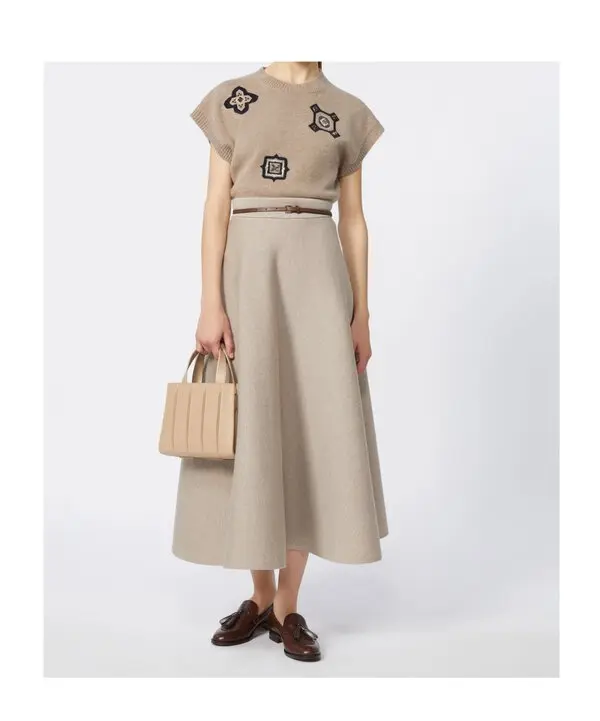 Max Mara A-line Midi Skirt
