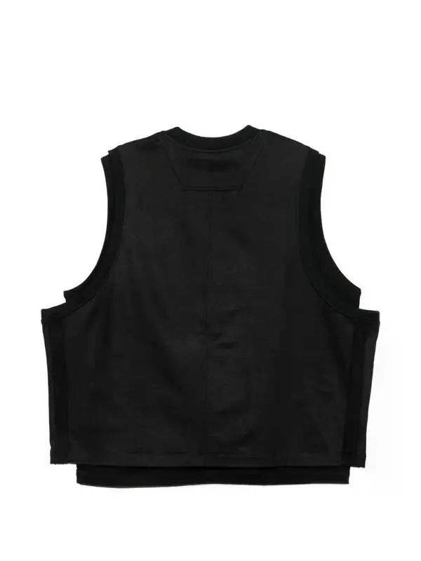 JUUN.J Layered Logo Plaque Vest
