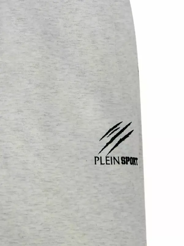 PLEIN SPORT Piqué Jogging Shorts - Grey