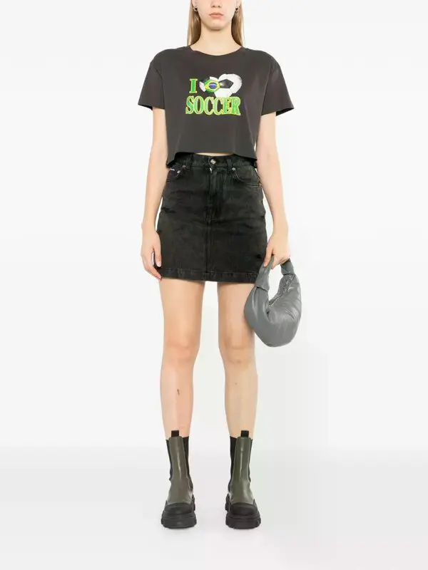 MELT Graphic Print Cropped T-shirt
