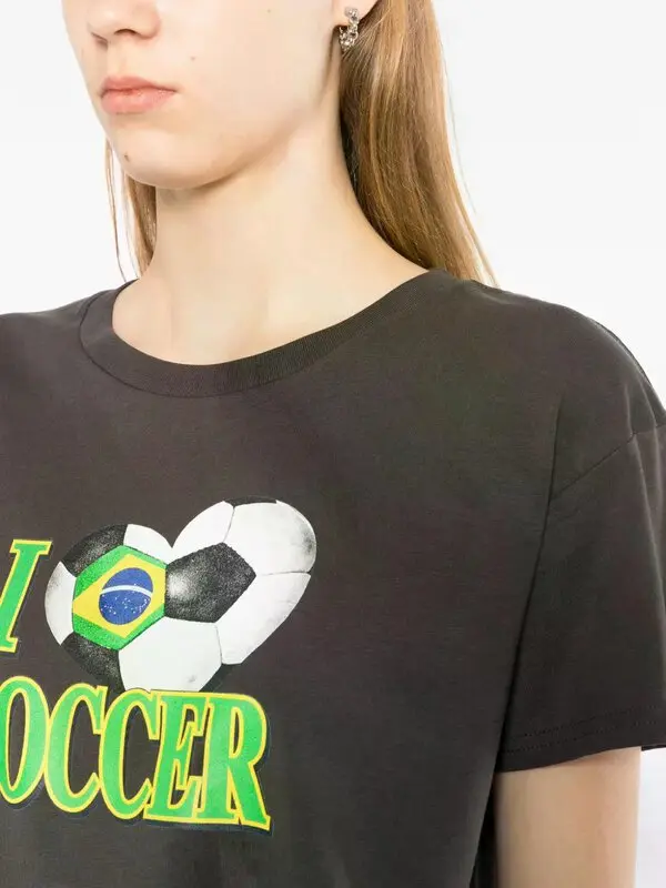 MELT Graphic Print Cropped T-shirt
