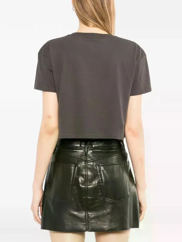 MELT Graphic-print Cropped T-shirt