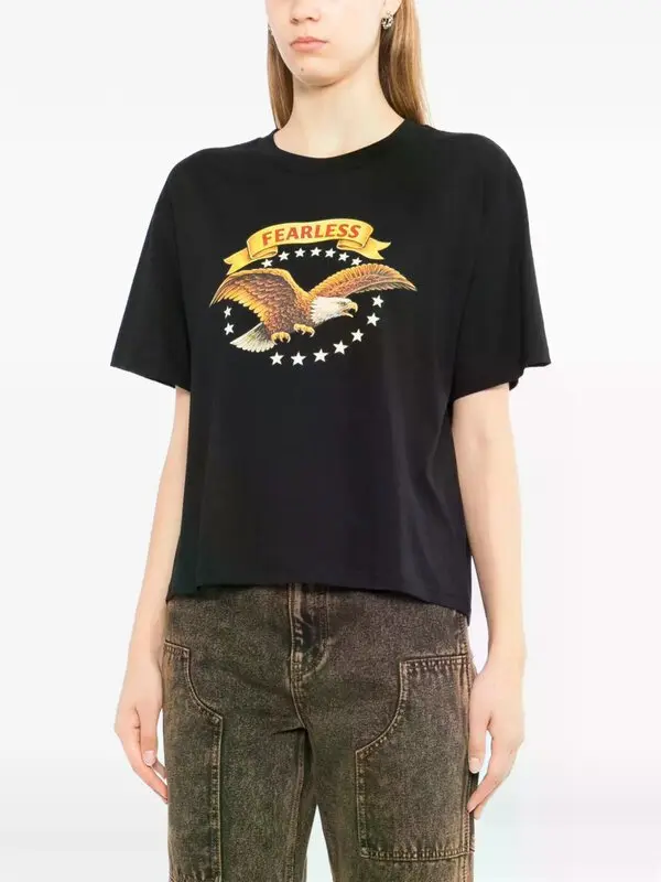 MELT Eagle Print T-shirt - Black