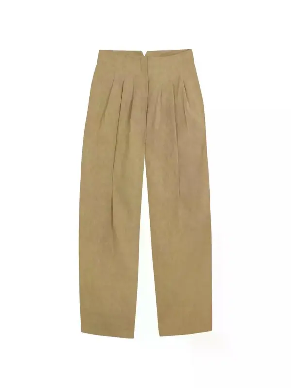 CORTANA Odell Pleated Trousers - Neutrals