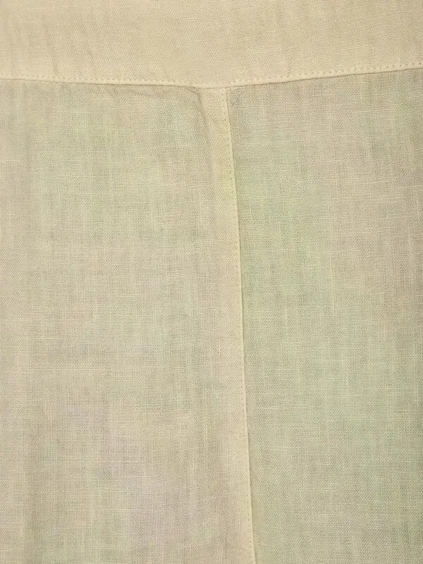 120% Lino Pressed Crease Trousers - Neutrals