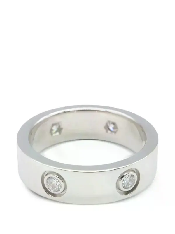 Cartier 18k White Gold Diamond Love Collection Ring