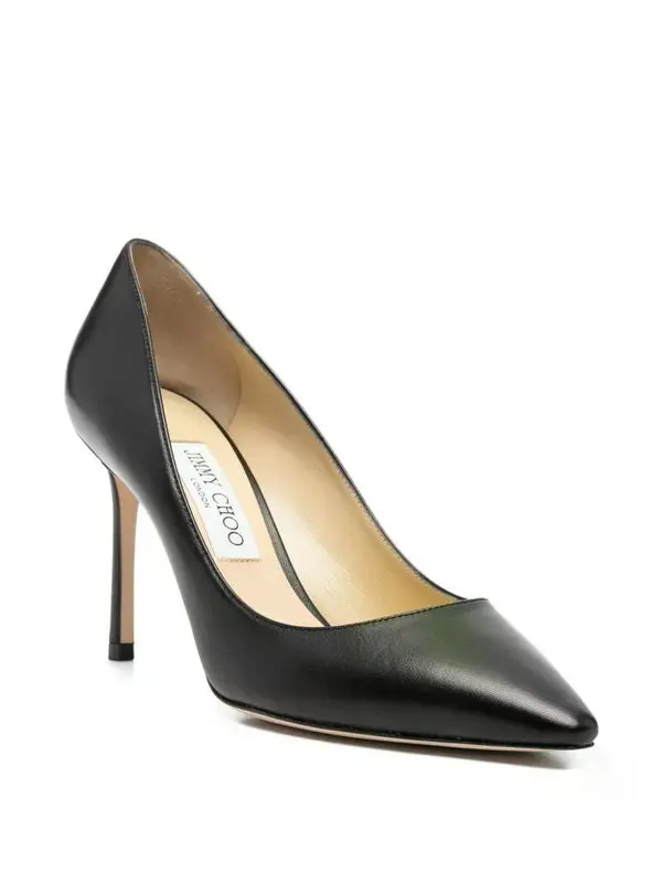 JIMMY CHOO Romy Leather Pumps - Black