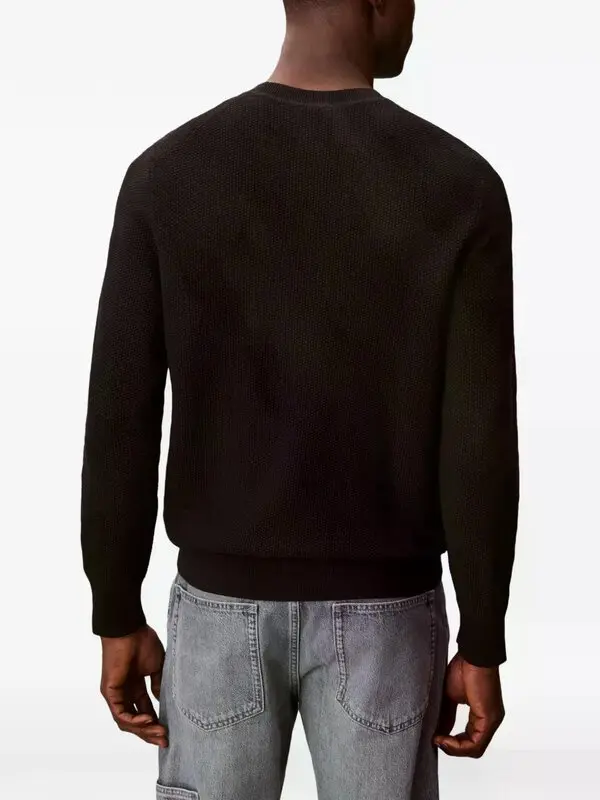 Calvin Klein Textured Knit Crew Neck Sweater