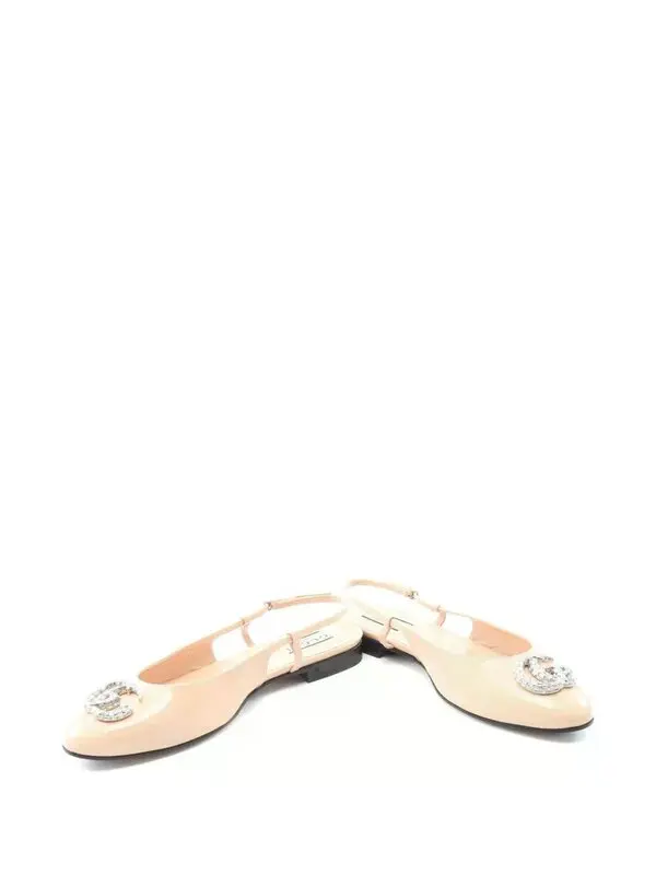 Gucci Embellished Slingback Flats