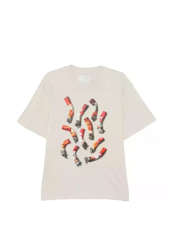 MELT Graphic-printed T-shirt - Neutrals